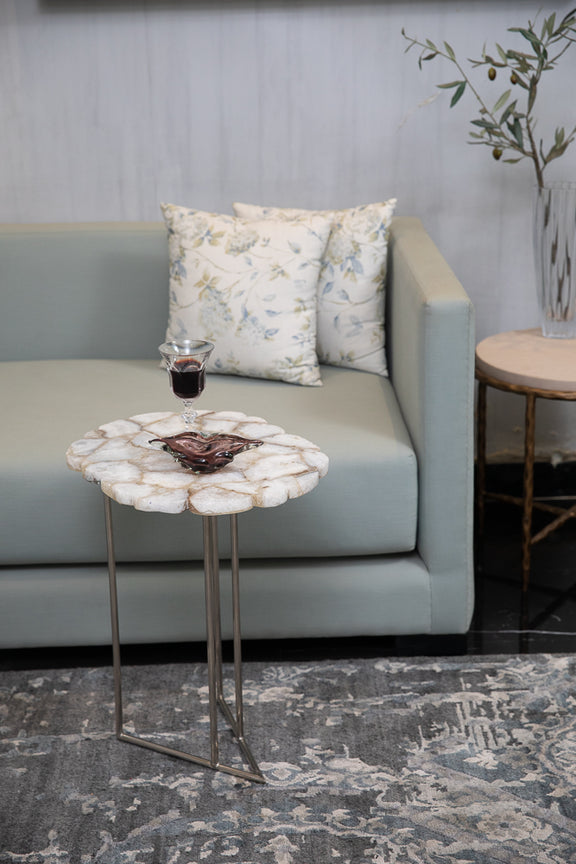 Buy Elan Oslo Tall End Table (Chrome Finish) Online – Living with Elan